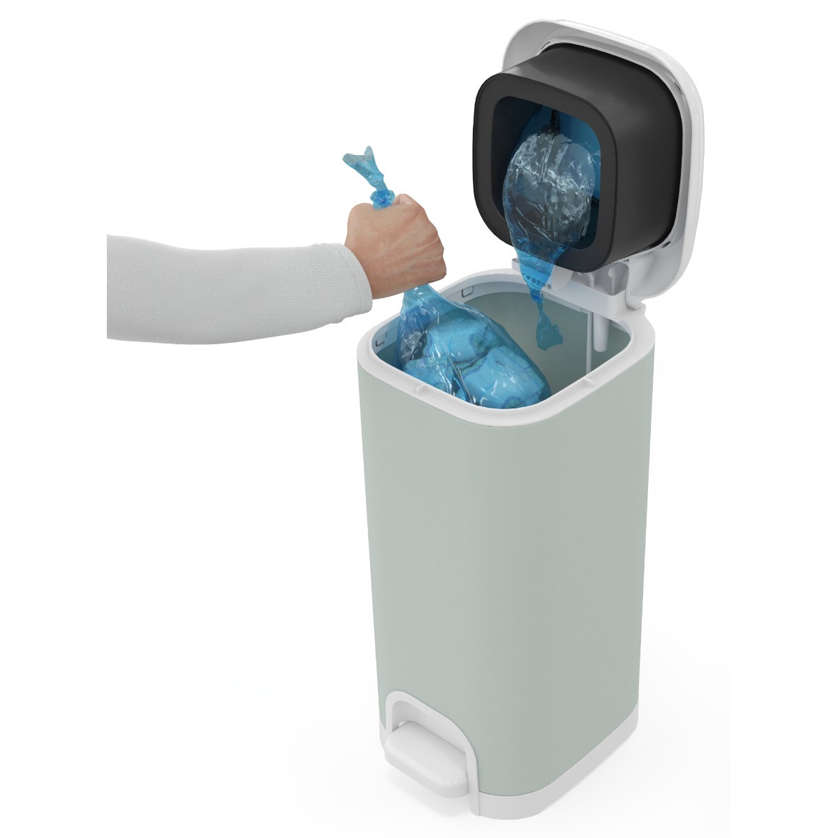 Diaper Genie Sage Green Luieremmer | MamaLoes