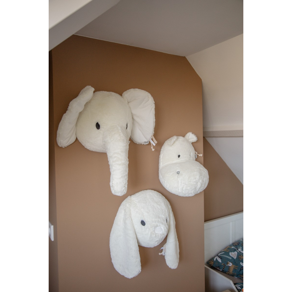 Label Label Rabbit Rosa Ivory Muurdecoratie l MamaLoes