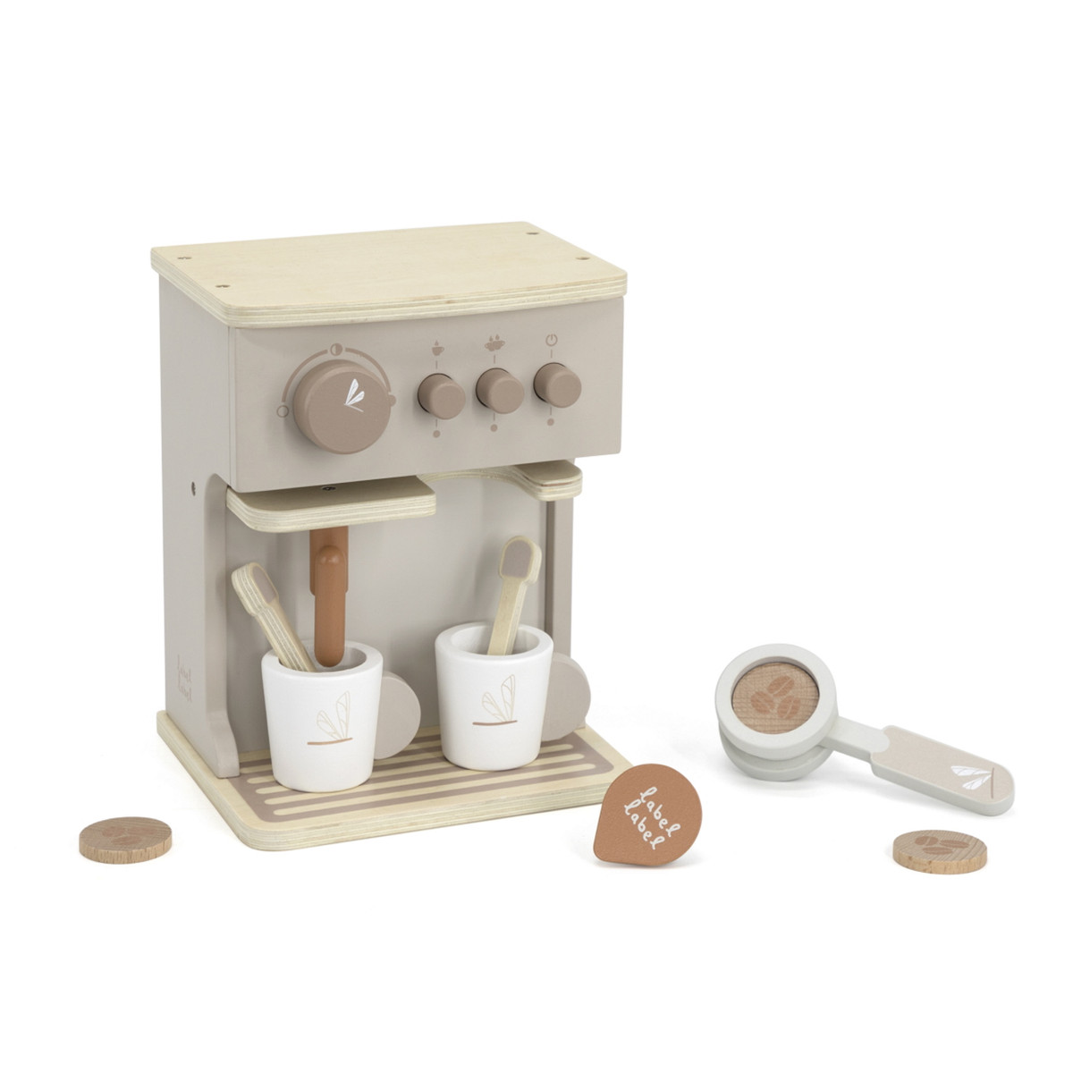 Label Label Nougat Houten Espresso Machine | MamaLoes