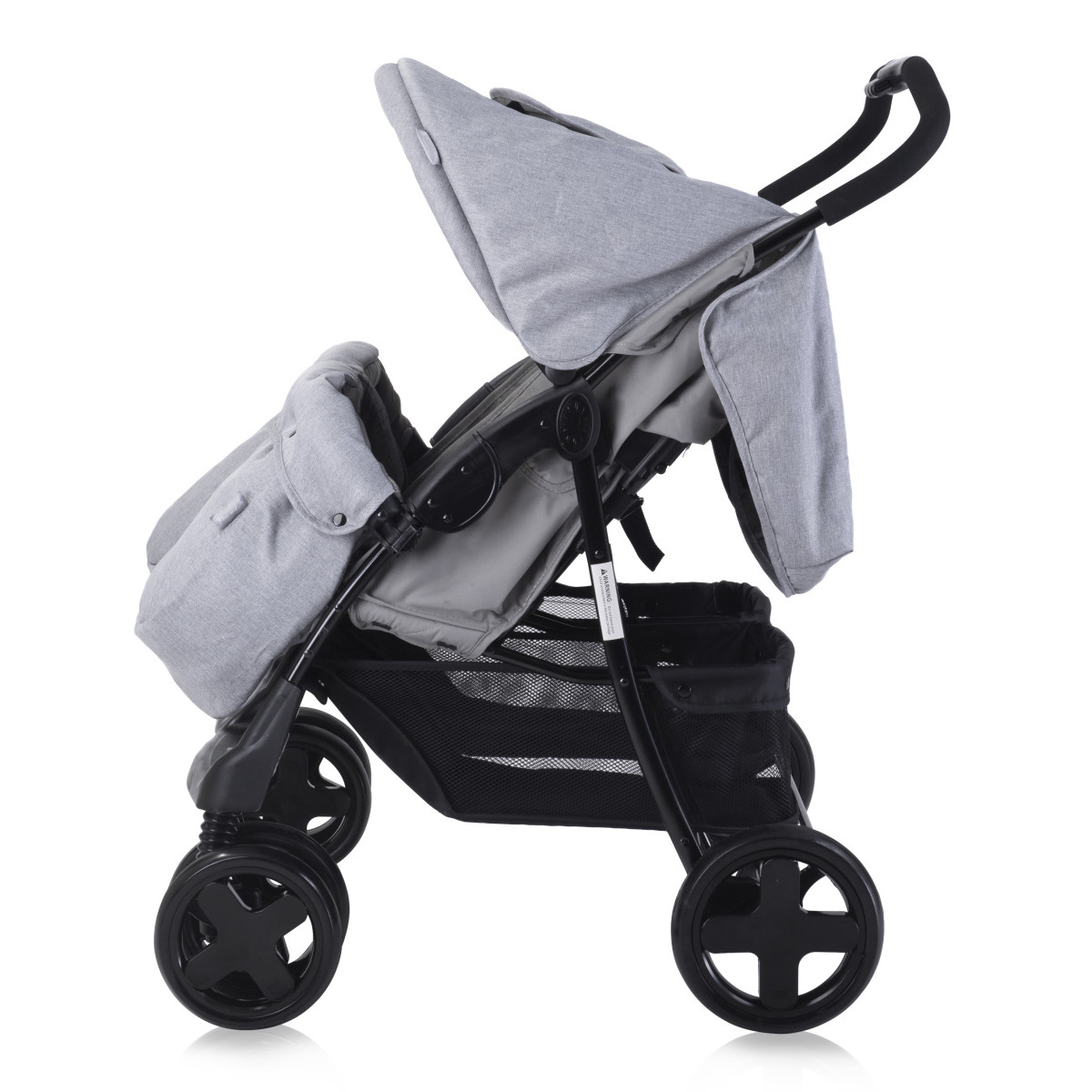 Lorelli Twin Cool Grey Duowagen incl. Luiertas | MamaLoes